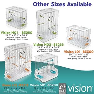 Hari Vision S01 Wire Bird Cage, Bird Home for Budgies, Finches and Canaries, Small