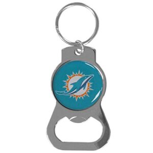 nfl siskiyou sports fan shop miami dolphins bottle opener key chain one size team color , black