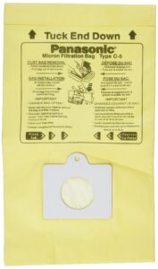 panasonic c-5 micron filtration vacuum bags - 3 bags