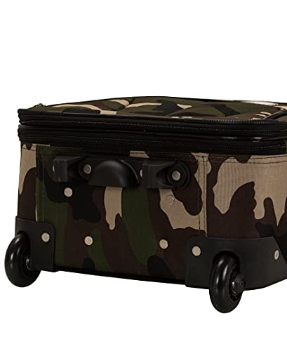 Rockland Journey Softside Upright Luggage Set, Expandable, Camouflage, 4-Piece (14/19/24/28)