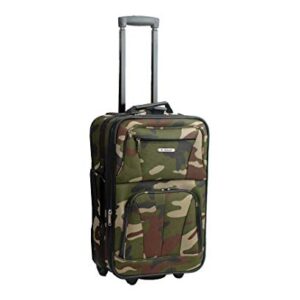 Rockland Journey Softside Upright Luggage Set, Expandable, Camouflage, 4-Piece (14/19/24/28)