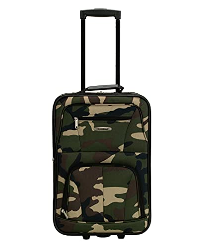 Rockland Journey Softside Upright Luggage Set, Expandable, Camouflage, 4-Piece (14/19/24/28)