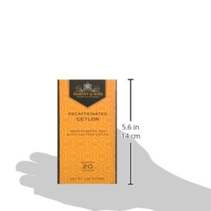 Harney and Sons Decaf Ceylon, Decaf Black 20 Teabags per Box