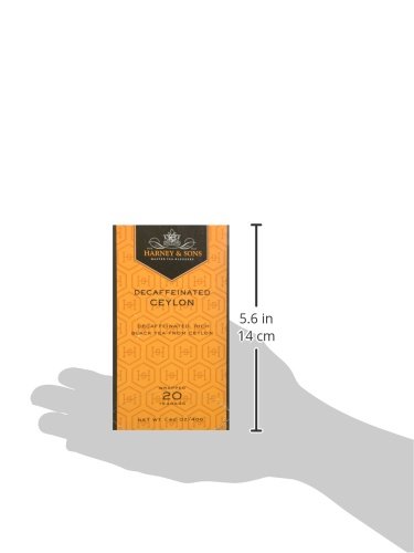 Harney and Sons Decaf Ceylon, Decaf Black 20 Teabags per Box