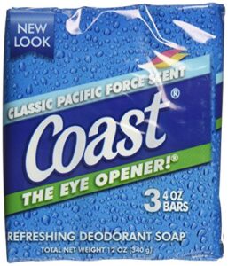 coast bath bars original blue 3 bar soap, 12 oz