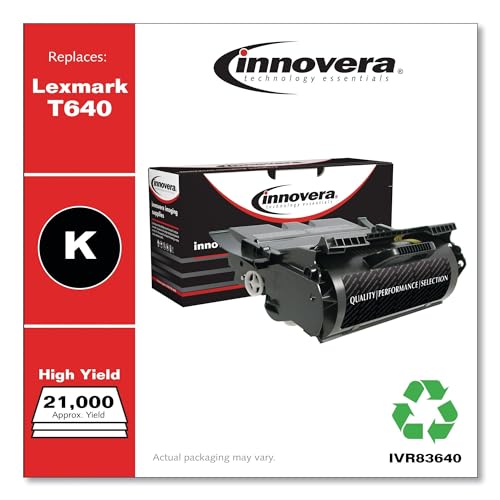 Innovera Remanufactured Black High-Yield Toner, Replacement for T640, 21,000 Page-Yield