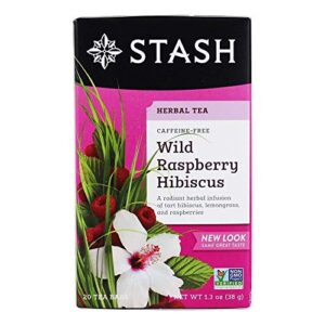 stash tea tea wild raspberry hibiscus 20 tea bags