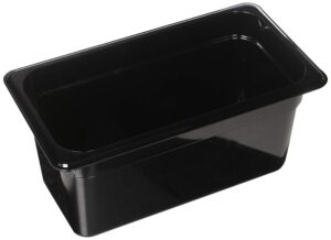 cambro 36hp110 black 1/3 size high heat 6" h-pan