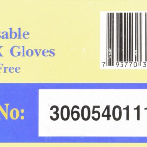 Disposable Latex Gloves, Powder Free Size Large, 100 gloves per box