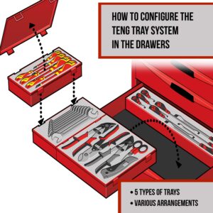 Teng Tools 16 Piece 1/2 Inch Drive 6 Point Metric Regular & Deep ANSI Impact Socket Set - TT9116, Silver