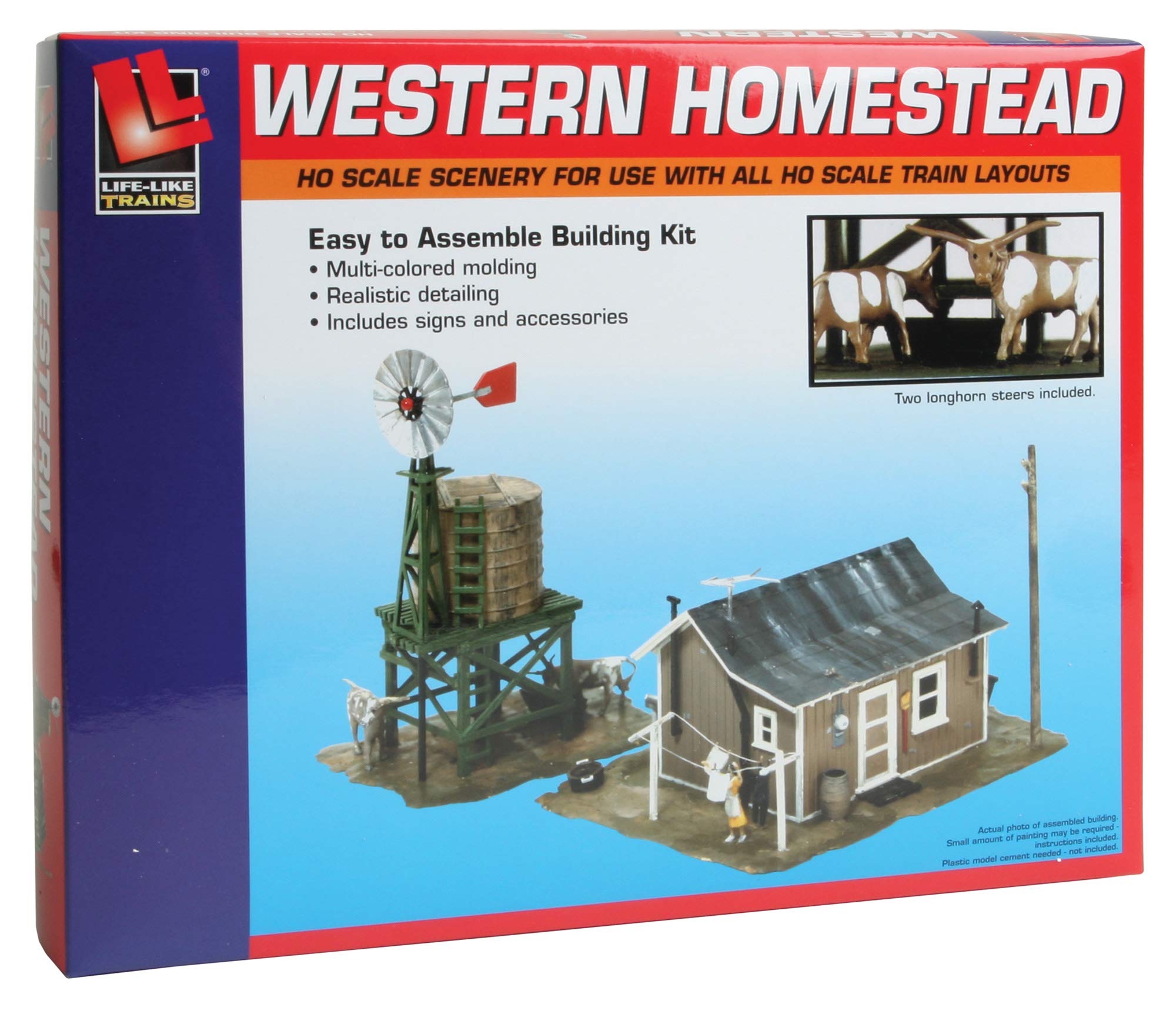 Life-Like Trains HO Scale Building Kits - Western Homestead