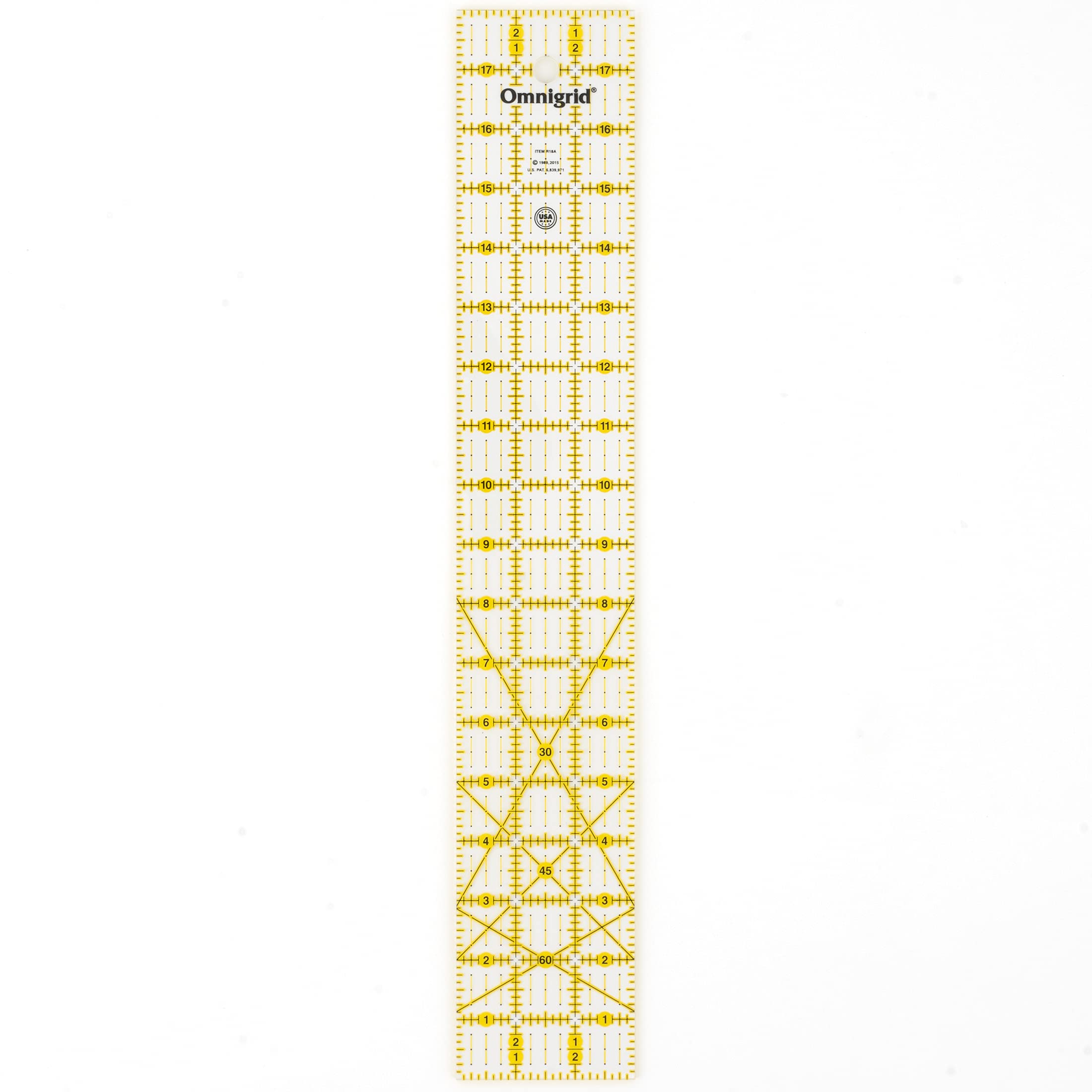 Omnigrid 3 Inch By 18 Inch Angles Ruler