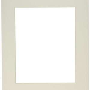 Callen HC1114-11001 Single Hand Cut Photo Mat with Bevel Edge, 11-Inch x 14-Inch, Ivory/White Core