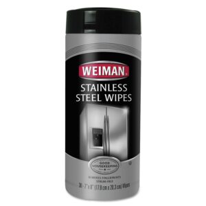 weiman products stainless steel wipes 30 count (pack of 1)