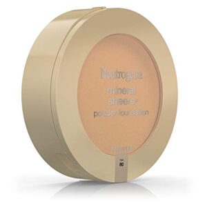 Neutrogena Mineral Sheers Powder Foundation, Tan 80, 0.34 Ounce