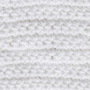 Lily Sugar 'N Cream The Original Solid Yarn, 2.5oz, Medium 4 Gauge, 100% Cotton - White - Machine Wash & Dry