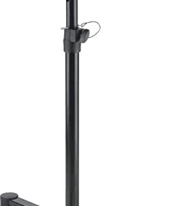 K&M Konig & Meyer 26720.000.55 Monitor / Speaker Stand | 3 Leg Base | Height Adjust | Safety Pin | Non-Slip /Vibration Rubber | German Made | Black