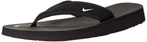 nike women's celso thong, black/white, 9 us