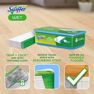 Swiffer Sweeper Wet Mopping Pad Refills for Floor Mop with Febreze Lavender Scent, 12 Count (Packaging May Vary)