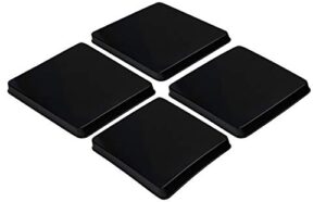 reston lloyd g-105-b square gas stove burner covers, set of 4, black, 9" x 0.75" x 9" (length x width x height)