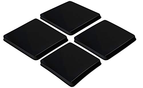 Reston Lloyd G-105-B Square Gas Stove Burner Covers, Set of 4, Black, 9" x 0.75" x 9" (Length x Width x Height)