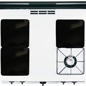 Reston Lloyd G-105-B Square Gas Stove Burner Covers, Set of 4, Black, 9" x 0.75" x 9" (Length x Width x Height)