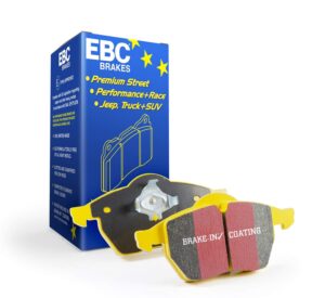 ebc brakes dp41524r yellowstuff street and track brake pad, metallic