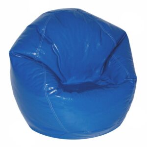 American Furniture Alliance Wet Look Vinyl Bean Bags, Jr Child, Ntcl Blue