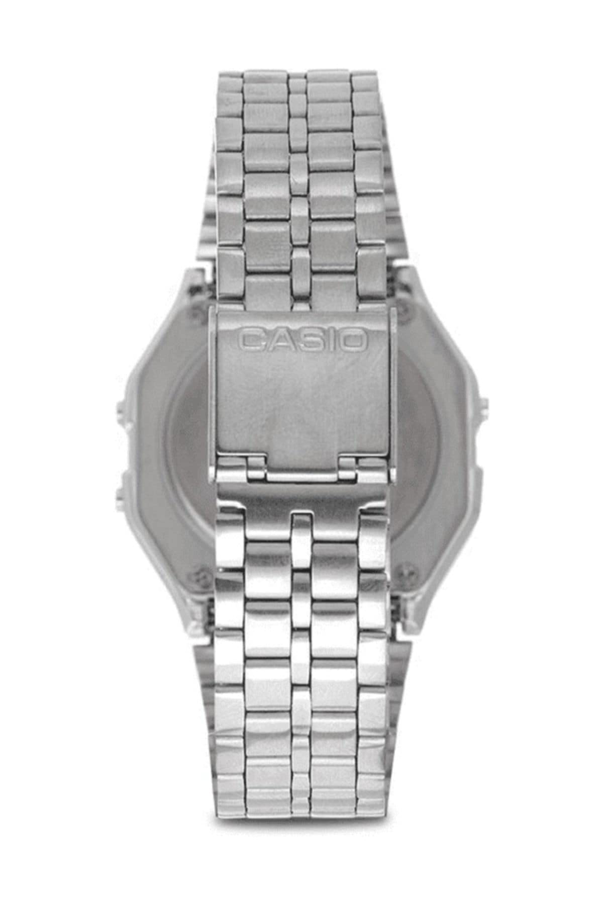 Casio Unisex Digital Watch with Stainless Steel Strap – A159WA-1D, Lcd/Grey, Bracelet