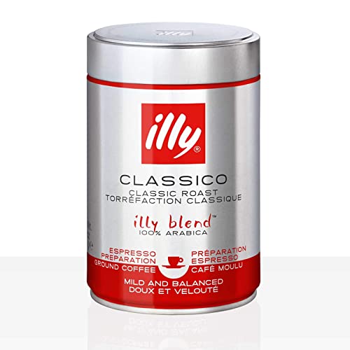 Illy Ground Ground Espresso Medium Roast, 8.8oz (Pack of 2)