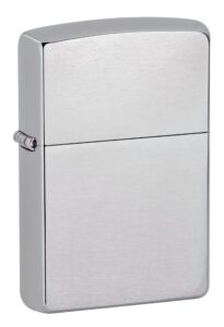 zippo 200 classic brushed chrome pocket lighter