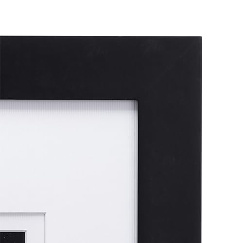 Malden 16x20 Matted Picture Frame - Made to Display Pictures 11x14 with Mat, or 16x20 without Mat -Black