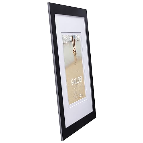 Malden 16x20 Matted Picture Frame - Made to Display Pictures 11x14 with Mat, or 16x20 without Mat -Black