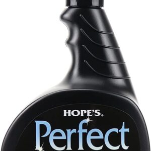 HOPE'S Perfect Glass Cleaner Spray, Streak-Free, Ammonia-Free Window, Mirror, Screen, Tinted Glass, and Shower Door Cleaner, Indoor and Outdoor Glass Surfaces, 32 Fl Oz, Pack of 1