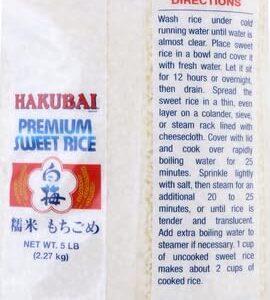 Hakubai Sweet Rice, 5-Pound