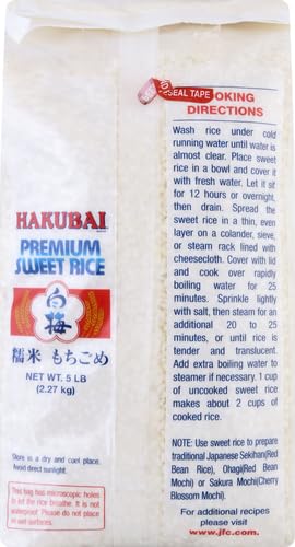 Hakubai Sweet Rice, 5-Pound