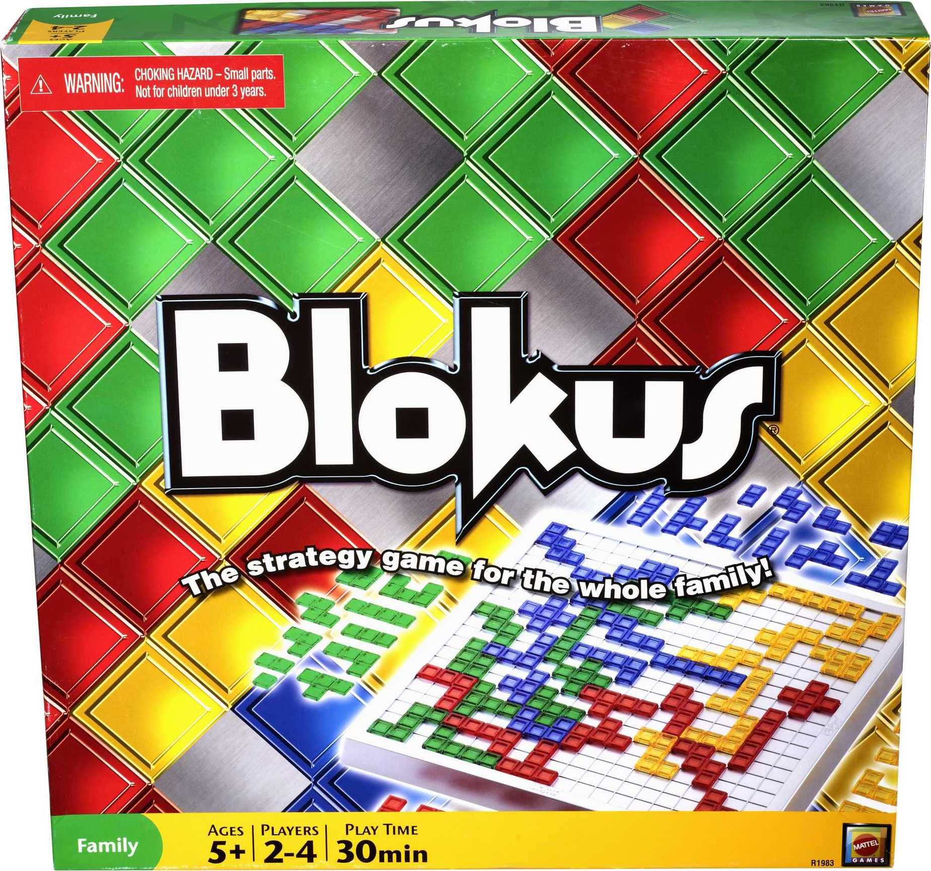 Mattel Games Blokus XL Strategy Board Game, Family Game for Kids & Adults with Colorful Oversized Pieces & Just One Rule (Amazon Exclusive)