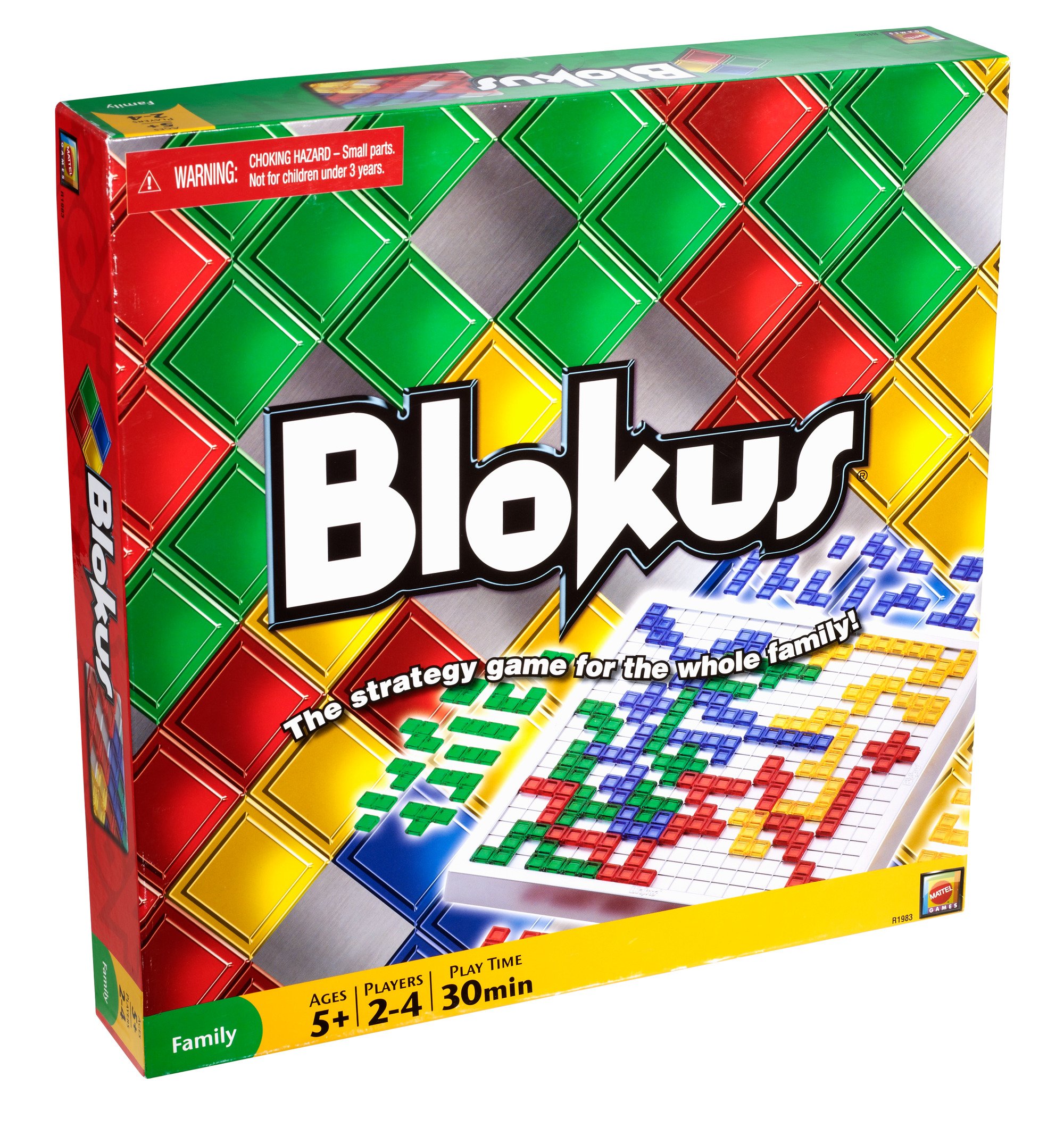 Mattel Games Blokus XL Strategy Board Game, Family Game for Kids & Adults with Colorful Oversized Pieces & Just One Rule (Amazon Exclusive)