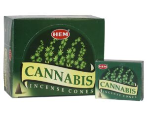 cannabis - case of 12 boxes, 10 cones each - hem incense from india