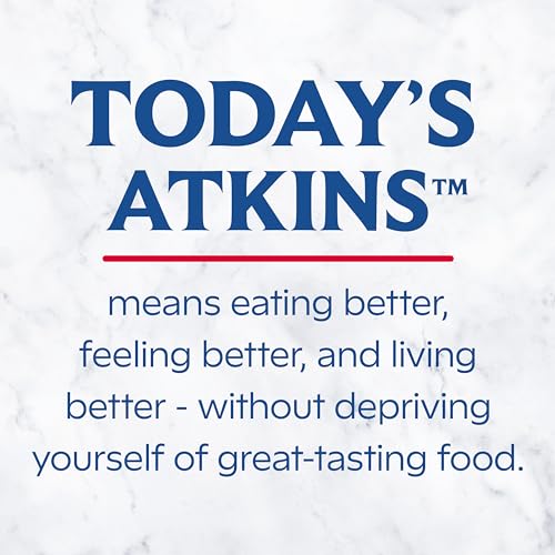 Atkins Caramel Chocolate Peanut Nougat Snack Bar, Protein Snack, High in Fiber, 2g Sugar, Keto Friendly, 5 Count