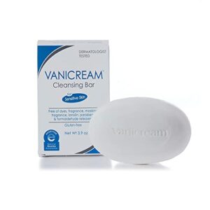 vanicream cleansing bar | fragrance, gluten and sulfate free | for sensitive skin | gently cleanses and moisturizes, 3.9 ounce (pack of 12)