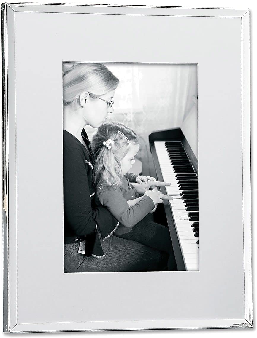 Lawrence Frames 284080 Silver Plated Matted 8x10 Picture Frame