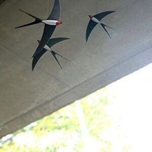 3 Swallow Hanging Mobile - 20 Inches - High Quality - Handmade in Denmark by Flensted