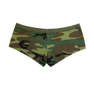 rothco women's booty shorts, woodland camo, x-large