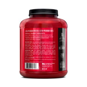 bsn syntha-6 whey protein powder with micellar casein, milk isolate, strawberry milkshake, 48 servings (packaging may vary)