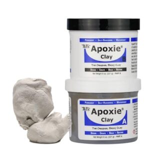 aves apoxie clay - 2 part (a & b) self hardening, modeling clay - 1 pound native apoxie clay