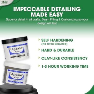 Aves Apoxie Clay - 2 Part (A & B) Self Hardening, Modeling Clay - 1 Pound Native Apoxie Clay