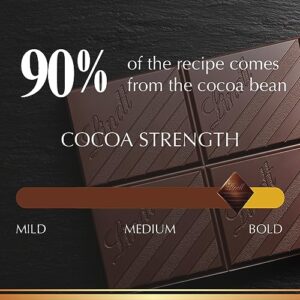 Lindt EXCELLENCE 90% Cocoa Dark Chocolate Bar, Dark Chocolate Candy, 3.5 oz. (12 Pack)