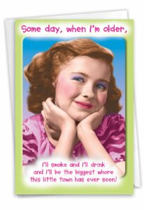 nobleworks -1 funny birthday card for women - inappropriate grown-up humor, hilarious birthdays (buyer discretion advised) - biggest wh-re 0908