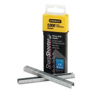 stanley bostitch : sharpshooter 1/4" leg length staples, 1000 per box -:- sold as 2 packs of - 1 - / - total of 2 each